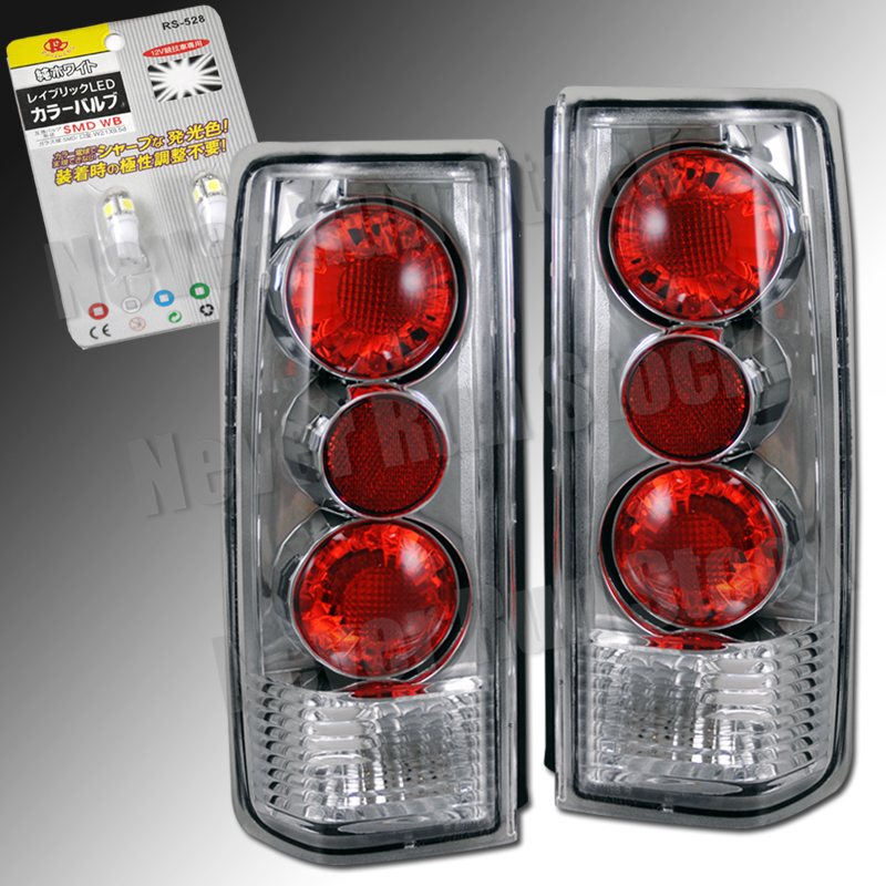 CHEVY ASTRO GMC SAFARI CLEAR ALTEZZA TAIL LIGHTS + WHITE LICENSE PLATE ...